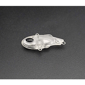 Free Eye 10PC Fishing Unpainted VIB Lure Blanks 36mm 4.5g Simulation Popperbait Topwater Freshwater Lipless Clear Hard Trout Salmon Artificial Bait