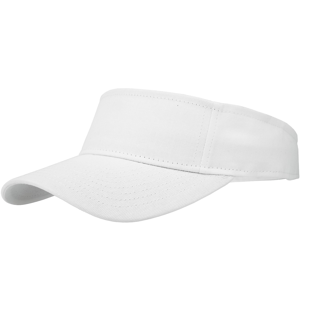 3 Pcs Sun Visor for Women Men Outdoor Sport Golf Tennis Softball, Adjustable Visors Hats 1600-3PC White