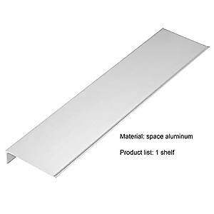 NA Storage Rack Utility Removable Display Wall-Mounted Storage Shelf White 50cm