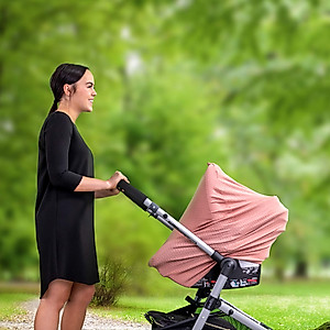 WeeSprout Car Seat Covers for Babies - Carseat Canopy Easily Slips On & Off, Fits All Baby Car Seats, Easy to View Child, 9-in-1 Additional Uses, Ultra-Soft & Breathable Fabric