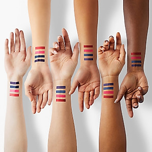 evpct Colored Winged Eyeliners Stamp 4in1 Stars Flowers Hearts Moon Colorful Face Stamps Makeup Eyeliner Eye Stamp Liners Tool Set Kit for Women Purple Blue Red Pink Eyeliner Stamp Wingliner Shapes 02