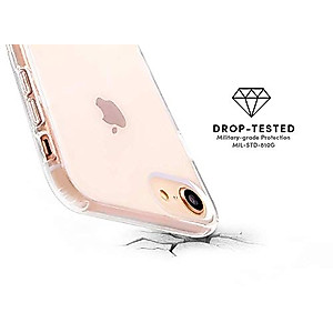 Casery Premium iPhone Case Designed for The Apple iPhone - Military Grade Protection - Drop Tested - Protective Slim Clear Case (Crystal Clear, iPhone SE, 8/7)