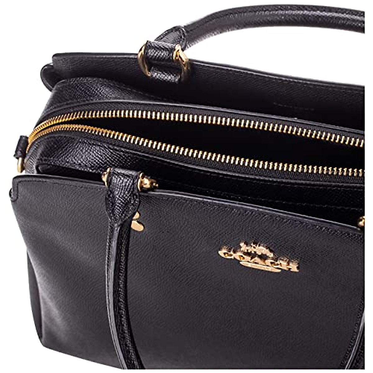 Coach Women's Lillie Carryall Top Handle Satchel Bag (Black)