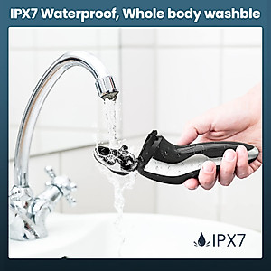 SweetLF Waterproof IPX7 Electric Shaver, Wet & Dry Rotary Shavers for Men, 3D Rechargeable Electric Razor with Pop-up Trimmer