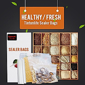 Creation Core Kitchen Commercial Grade Food Storage Saver Vacuum Sealer Bags Roll(2PCS 8"x197")