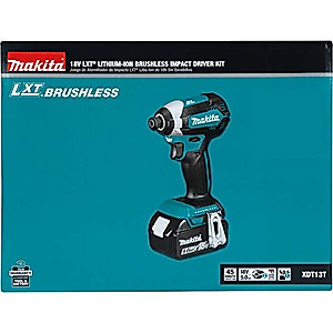 Makita Maktia XDT13T 18V LXT Lithium-Ion Brushless Cordless Impact Driver Kit (5.0Ah)