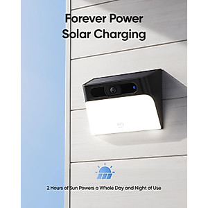 eufy Security Solar Wall Light Cam S120,Solar Security Camera,Wireless Outdoor Camera,2K Camera, Forever Power,Motion Activated Light,AI Detection,IP65 Waterproof,Spotlight,No Monthly Fee (Renewed）