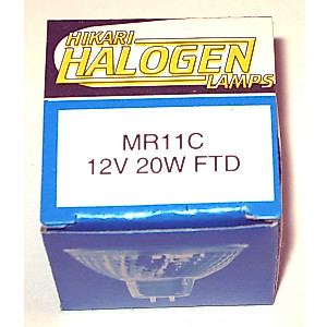 Hikari MR8057PC MR11 FTD Wide Angle 20W Halogen 12V Flood Bi-Pin Base 38006 MR11FTD/L