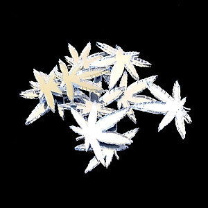 Super Cool Creations Hemp Leaf Shaped Crafting Sets, Red, Pack of 10 x 6cm