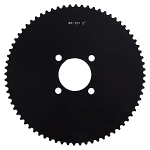 Go Kart Sprocket, 72 Tooth for 35 Chain Sprocket for Go Carts & Mini Bikes