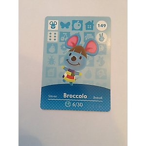 Nintendo Animal Crossing Happy Home Designer Amiibo Card Broccolo 149/200 USA Version