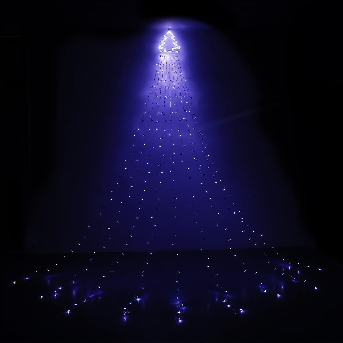 GIHOO Christmas Outdoor Lights Decorations 317 LED 10FT X9 Outdoor Tree String Lights Christmas New Year Garland Outdoor for Bar Home Garden Christmas Tree Lights (White/Warm White by Random)