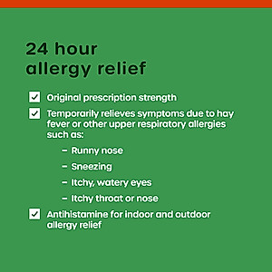 HealthCareAisle Allergy Relief - Cetirizine Hydrochloride Tablets USP, 10 mg – 300 Tablets – Original Prescription Strength Allergy Medication, 24-Hour Allergy Relief