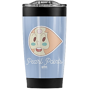 Logovision Steven Universe Pear Points Stainless Steel Tumbler 20 oz Coffee Travel Mug/Cup, Vacuum Insulated & Double Wall with Leakproof Sliding Lid | Great for Hot Drinks and Cold Beverages