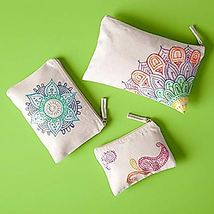 Tulip Dimensional Fabric Paint Big Box, Creative Party Kit, Includes Reusable Plastic Bin, Permanent 3D Paint for Fashion DIYs, Rock Painting, Arts & Crafts, Rainbow Colors, 16-Pack