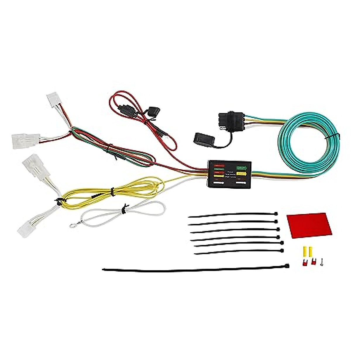 Oyviny Vehicle Side Custom 4 Way Trailer Wiring Harness for 2004-2015 Toyota Prius, Prius 56147 Tow Hitch 4-Way Flat Connector