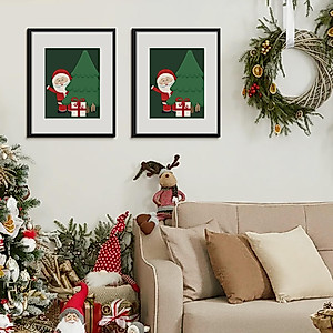 ENJOYBASICS 16x20 Picture Frame, Display Poster 11x14 with Mat or 16 x 20 Without, Wall Gallery Photo Frames, Black, 2 Pack