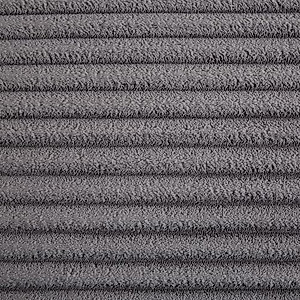 FANYE Oversized Single Sectional Sofa Couch Soft Corduroy Upholstered Modular Sleeper Daybed Deep Seat Chaise Sofa&Couch with Movable Ottoman, Cupholders and Storage Armrests