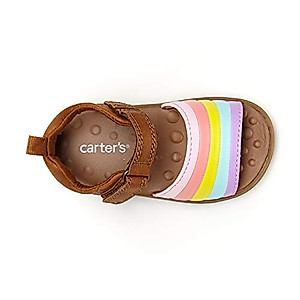 Carter's Every Step Girls Harlee Sandal, Multi, 4 Toddler