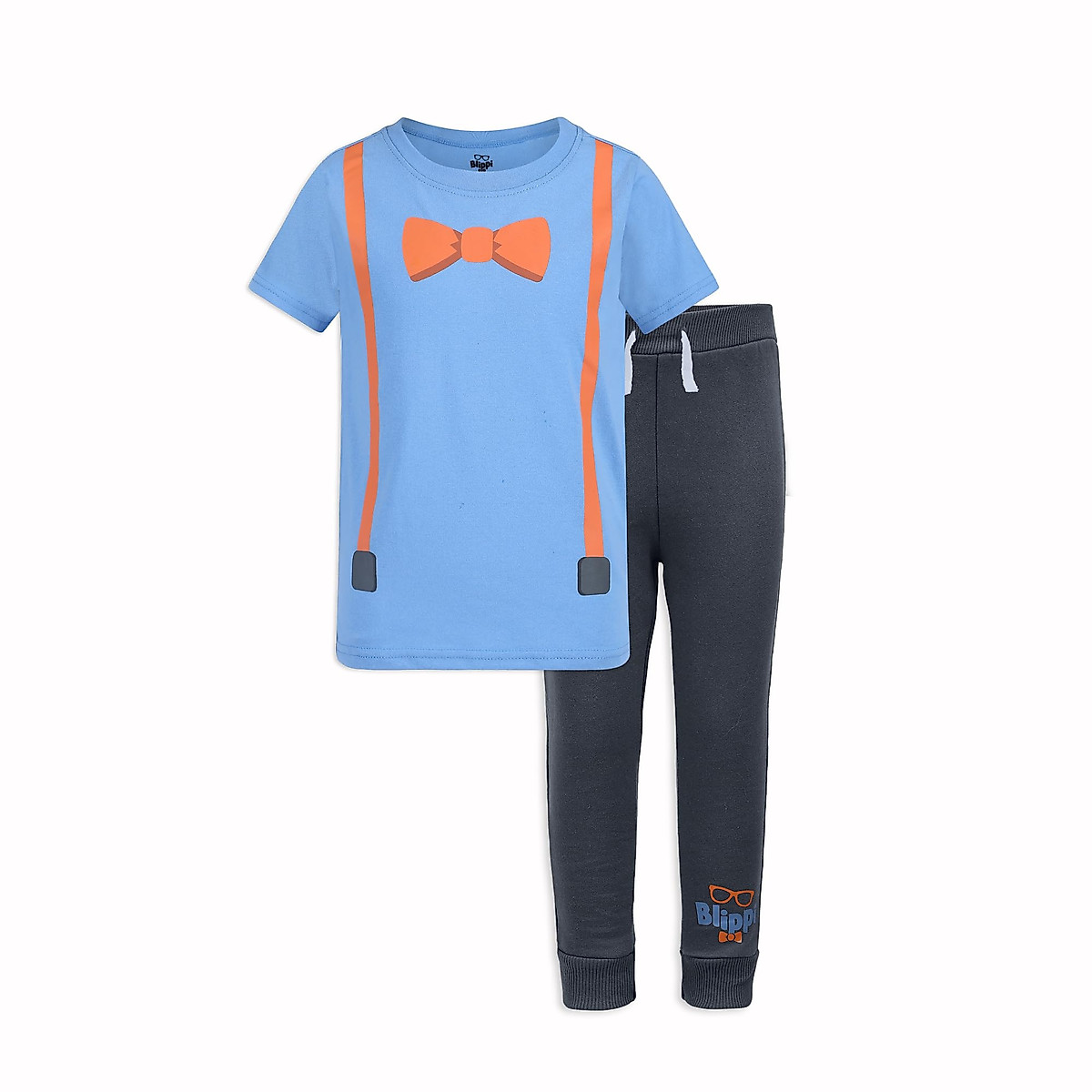 Blippi Boys 2 Piece Short Sleeve T-Shirt and Pants Set for Toddler and Big Kids
