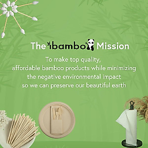 Ibambo 250 Pack Disposable Bamboo Powder Straws - 7.88" Compostable Single Wrapped Drinking Straws | Durable Disposable Straws for Hot & Cold Drinks | Biodegradable Straws for Commercial or Home Use