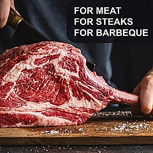 Cutting Board - 16x12 Inches Large Wood Cutting Board - Oak Cutting Board with Handle - Steak Board - Fruit Cutting Board - Real Wood Cutting Board - Chopping Board for Kitchen