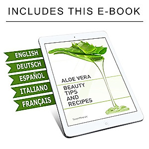 Organic Aloe Vera Gel from freshly cut 100% Pure Aloe - Big 12oz - HighestQuality, Texas grown, Vegan, Unscented - For Face, Skin, Hair, Sunburn relief