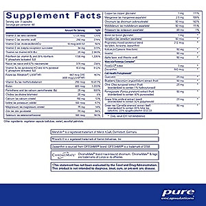 Pure Encapsulations Polyphenol Nutrients | Hypoallergenic Nutrient Dense Multivitamin/Mineral Formula | 180 Capsules