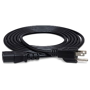 Hosa PWC-148 IEC C13 to NEMA 5-15P Power Cord, 8 Feet