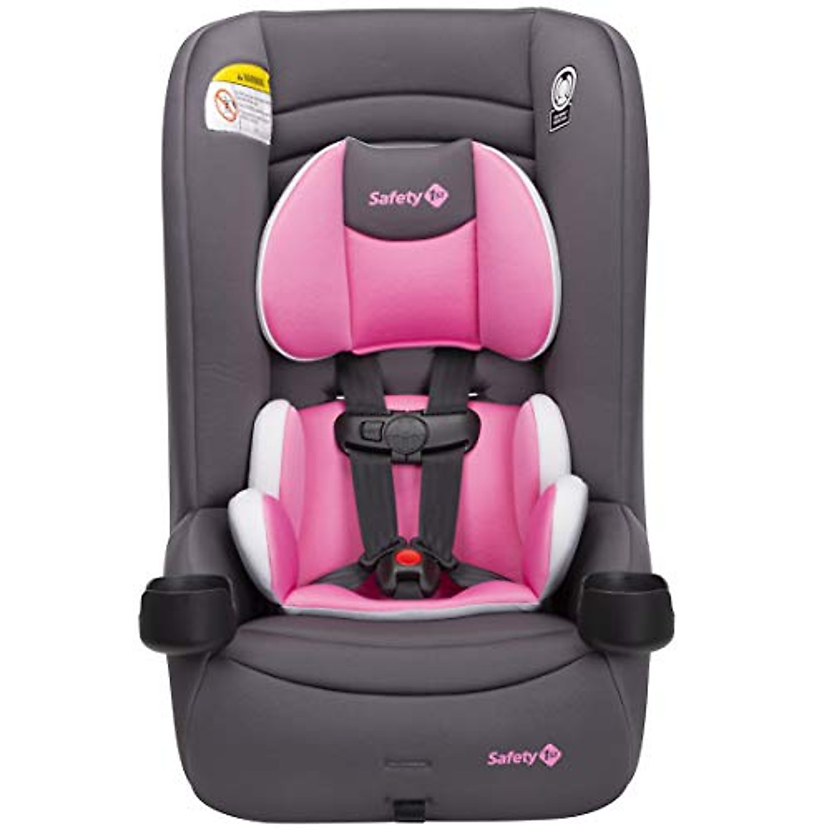 Safety 1st Jive 2-in-1 Convertible Car Seat, Rear-Facing 5-40 pounds and Forward-Facing 22-65 pounds, Carbon Rose