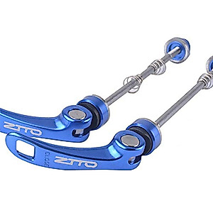 Zsling 1 Pair Bicycle Skewers Ultralight Quick Release Skewers Front Rear Set 110/135 mm for MTB Road Bike Red