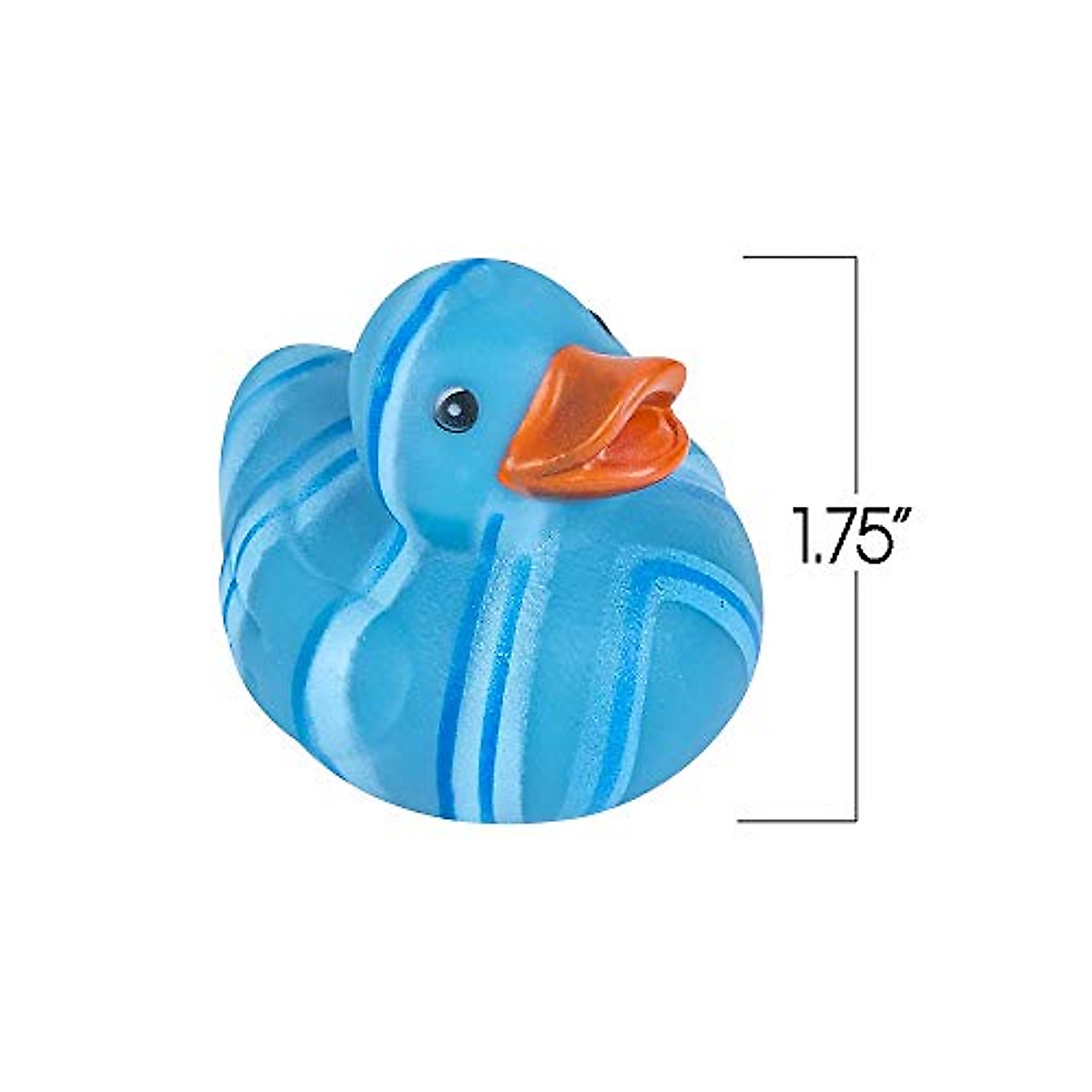 ArtCreativity Multicolored Pattern Rubber Duckies for Kids, Pack of 12 Cute Duck Bath Tub Pool Toys, Fun Carnival Supplies, Birthday Party Favors for Boys and Girls