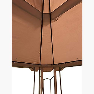 Garden Winds Replacement Canopy for The Cottleville Gazebo - Riplock 350 - Beige