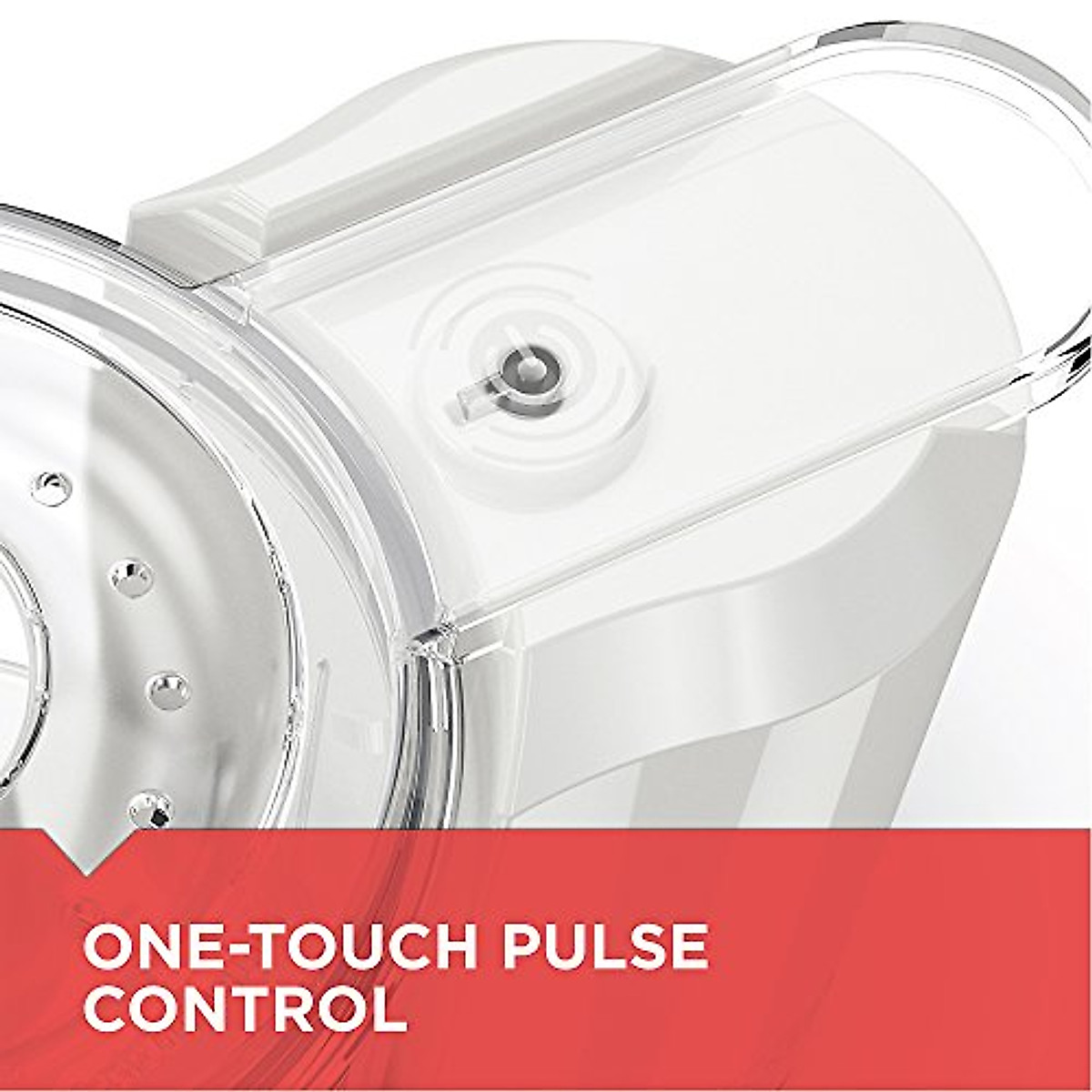 Black+Decker One-Touch HC150W 1.5-Cup Electric Food Chopper, White