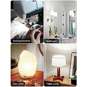 PURSNIC C7 LED Bulb, 15 Watt Light Bulbs Equivalent(1.5W), Daylight White 5000K, S6 Mini LED Bulb E12 Candelabra Bulb, Small Light for Salt Lamp Bulbs, LED Night Light Bulbs for Bedroom, 6 Pack