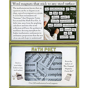 Magnetic Poetry - Math Poet Kit - Words for Refrigerator - Write Poems and Letters on the Fridge - Made in the USA