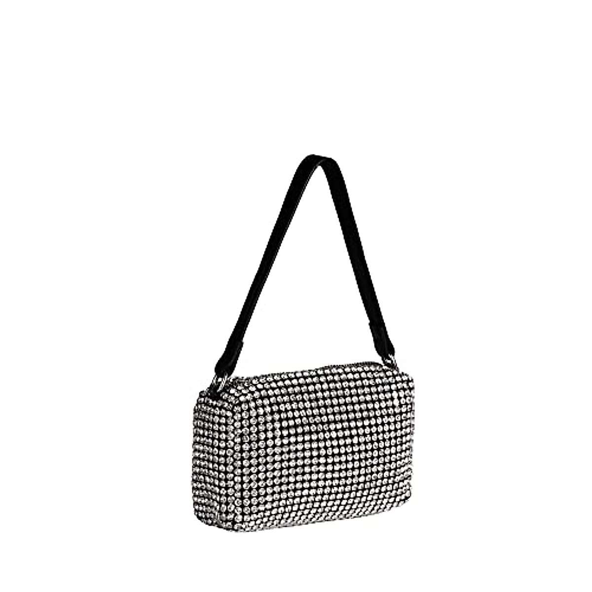 Eiyye Crystal Rhinestone Crossbody Bag Women's Evening Bag Rhinestone Black Shoulder Bag For Party Wedding Handbags