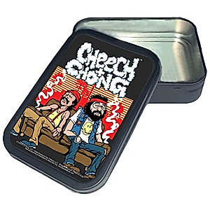 Stash Tins - Cheech & Chong - Cartoon Storage Container 4.37" L x 3.5" W x 1" H