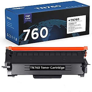 TN760 TN730 Toner for Brother Printer Compatible Replacement for Brother TN760 TN-760 TN 760 TN-730 TN 730 Work for DCP-L2550DW MFC-L2710DW MFC-L2750DW HL-L2350DW HL-L2395DW Cartridge