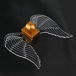 QUOXO Wings Bottle Lights LED Strobe Baton, Champagne Sparkler Light Flash Stick Service Bottle Topper Lamp for Bar Party Club (Pink)