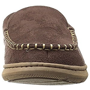Dockers Men's Premium Ultra-Light Moccasin Slipper with Memory Foam, (Brown, 14)