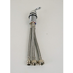 Scandvik 10500P Compact Single Lever Shower Control Mixer Chrome Finish