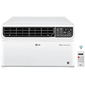 LG 14,000 BTU Dual Inverter Smart Wi-fi Enabled LW1522IVSM Window Air Conditioner, White