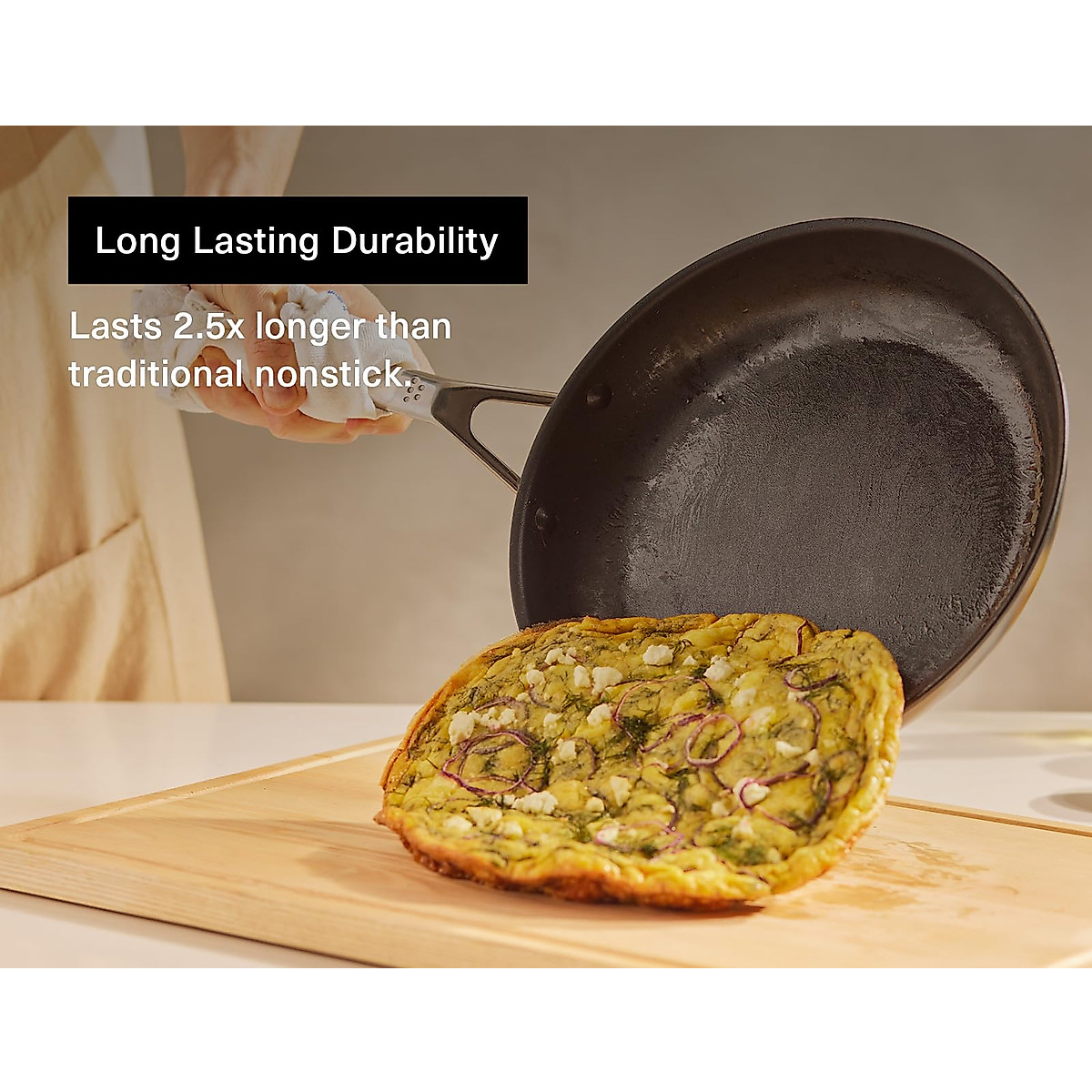 Misen Premium Nonstick Frying Pan 10 Inch - Premium Non Stick Pan - Non Stick Skillet for Meat, Vegetables, Eggs, and More - Tough, Long Lasting, Non Stick Coating for Easy Cooking and Quick Clean Up