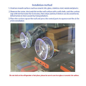 NUOLUX 10pcs 30mm Double Sided Suction Cups Sucker Pads for Glass Plastic