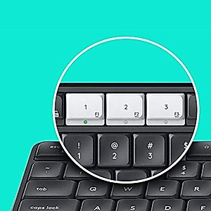 Logitech Bluetooth K375s Multi-Device Wireless Keyboard and Stand Combo