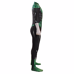 Halloween DC Comics Men's Green Suit Lycra Spandex Green Lantern Costumes for Adult Mens
