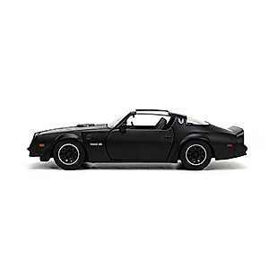 Jada Toys Big Time Muscle 1:24 1977 Pontiac Firebird Trans Am Die-cast Car, Toys for Kids and Adults (34038),Black