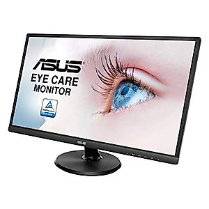 ASUS 23.8” Full HD Computer Monitor, 1080p, HDMI, VGA, Eye Care, 178° Wide Viewing Angle - VA249HE, Black