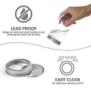 VERONES Mason Jars 8 OZ, 8 OZ Canning Jars Jelly Jars With Regular Lids, Ideal for Jam, Honey, Wedding Favors, Shower Favors